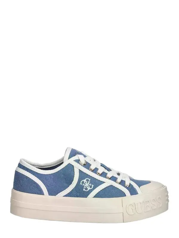 Guess Issah Piped-trim Sneakers - Blue