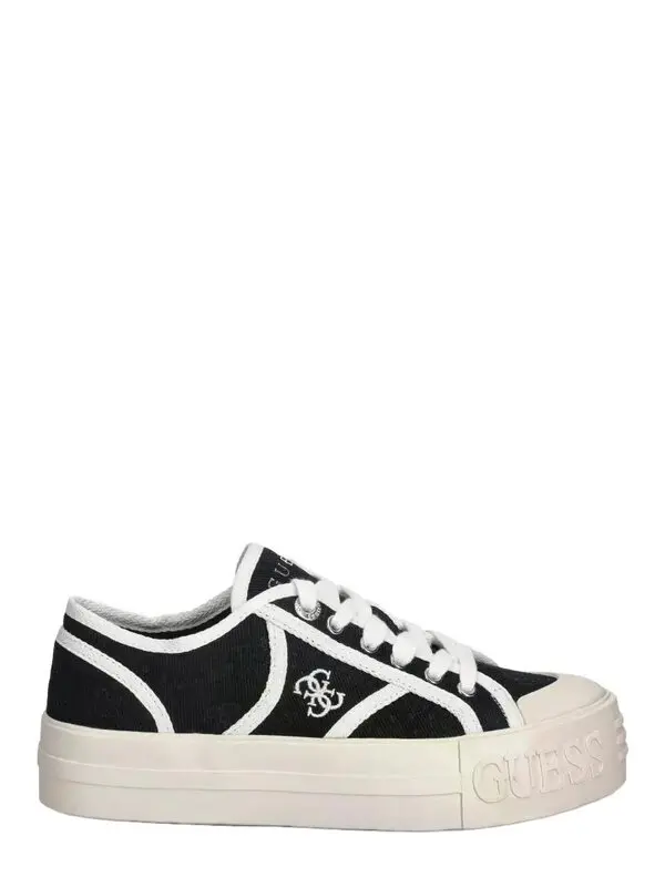 Guess Logo-detail Sneakers - Black