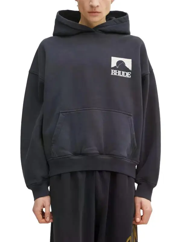 Rhude Graphic-print Hoodie - Black