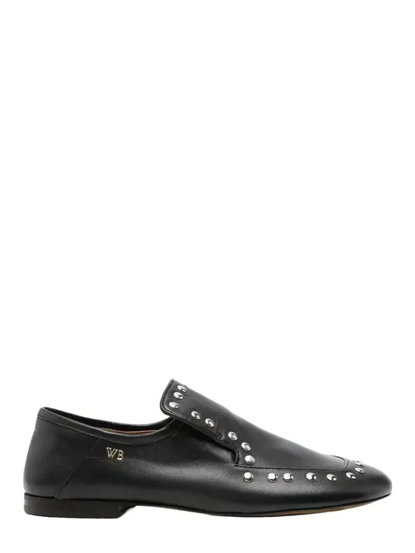 WALES BONNER Dakar Studded Loafers - Black