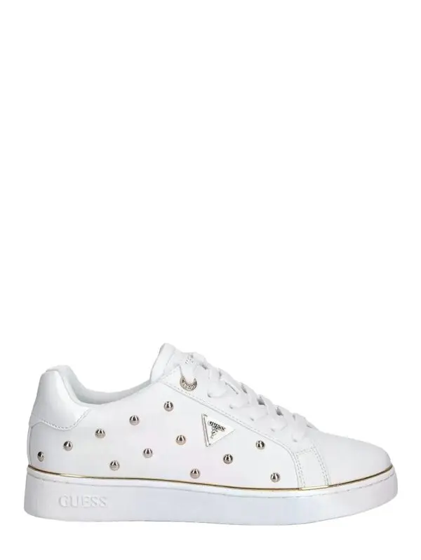 Guess Bonitah Studded Logo Sneakers - White