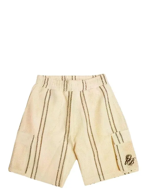 ONLY THE BLIND Striped Cargo Short - Neutrals