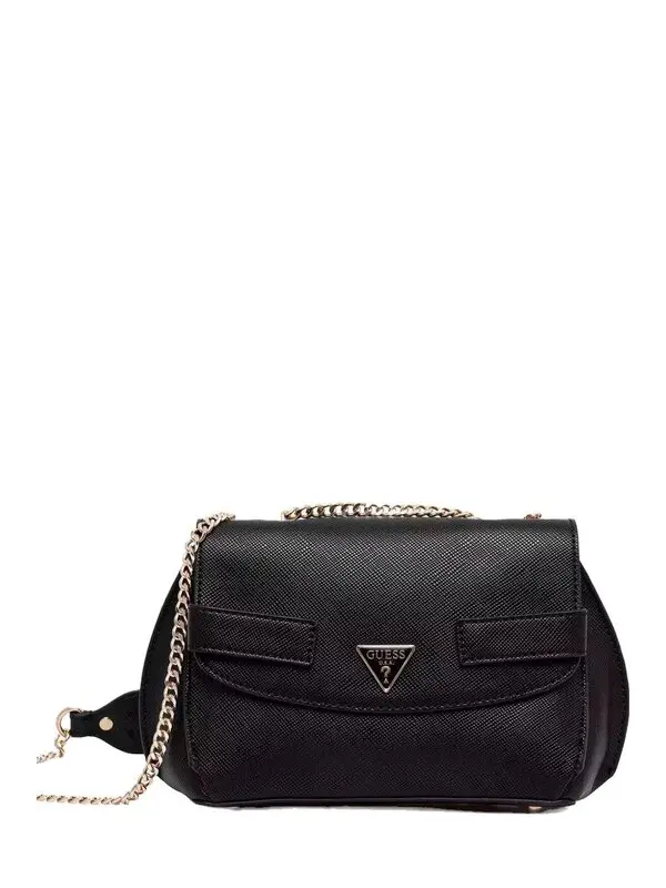 Guess Serenova Chain Strap Crossbody Bag - Black