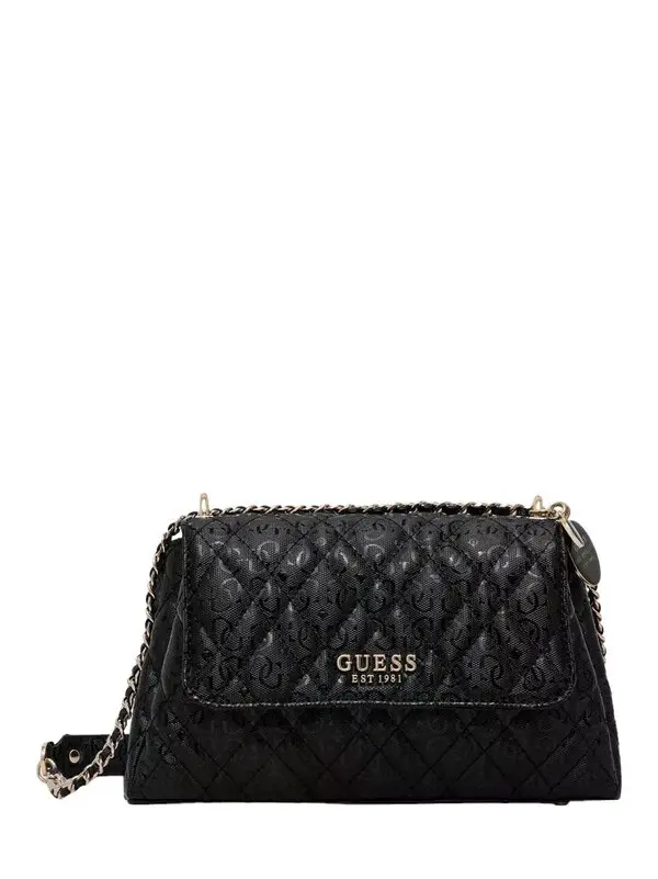 Guess Isemay Quilted Crossbody Bag - Black
