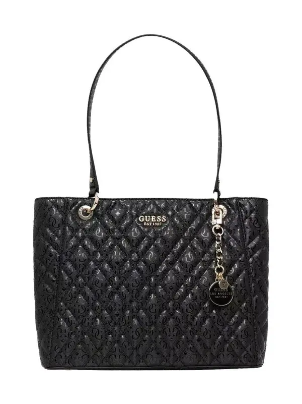 Guess Isemay Quilted Shoulder Bag - Black