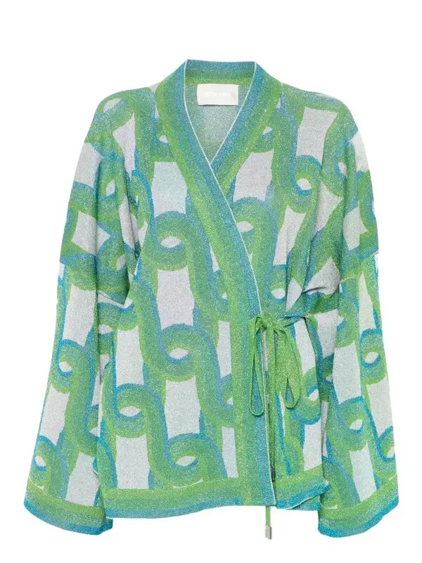 CIRCUS HOTEL Geometric-pattern Jacket - Green