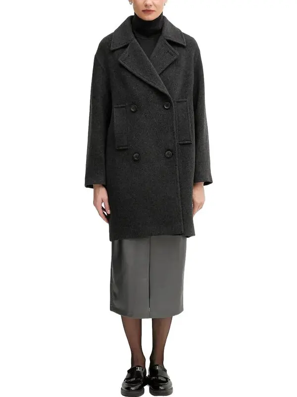 MARC AUREL Double-breasted Coat - Grey