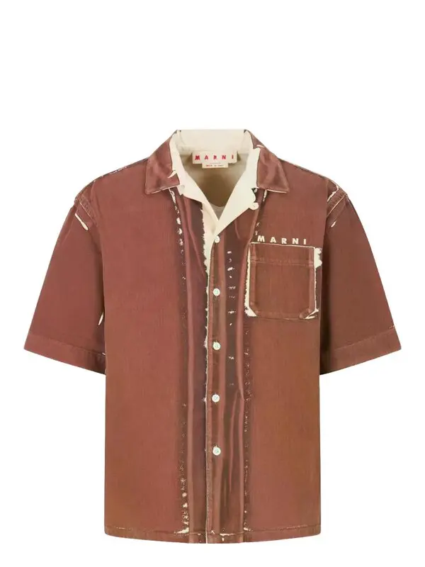 Marni Logo Shirt - Brown