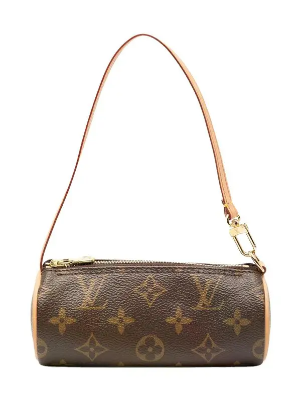 LOUIS VUITTON 1990-2010 Monogram Papillon Pochette - Brown