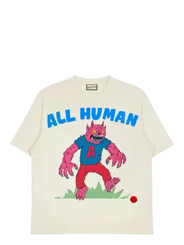 ALL HUMAN Graphic T-shirt - Neutrals