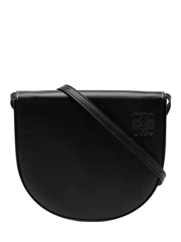 Loewe Soft Calfskin Heel Crossbody Bag - Black