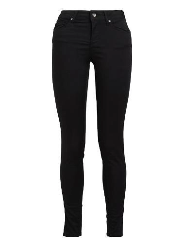 Liu Jo Skinny Jeans With Leather Trims And Appliqués - Black