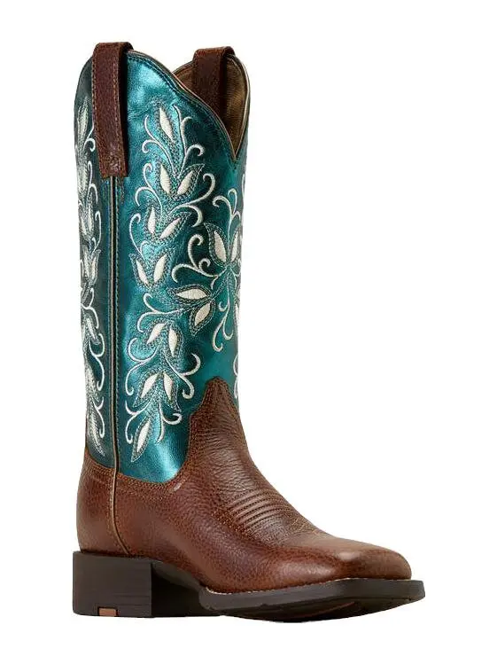 Ariat Western Boot - Beasty Brown/metallic Sea