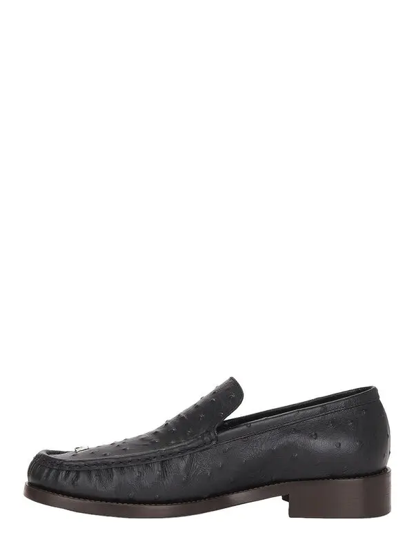 Acne Studios Boafer Light Ostrich Loafer - Black