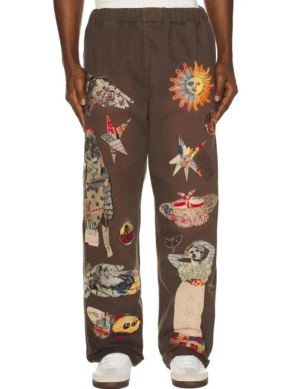 SAMUEL ZELIG Collage Pant - Dark Taupe