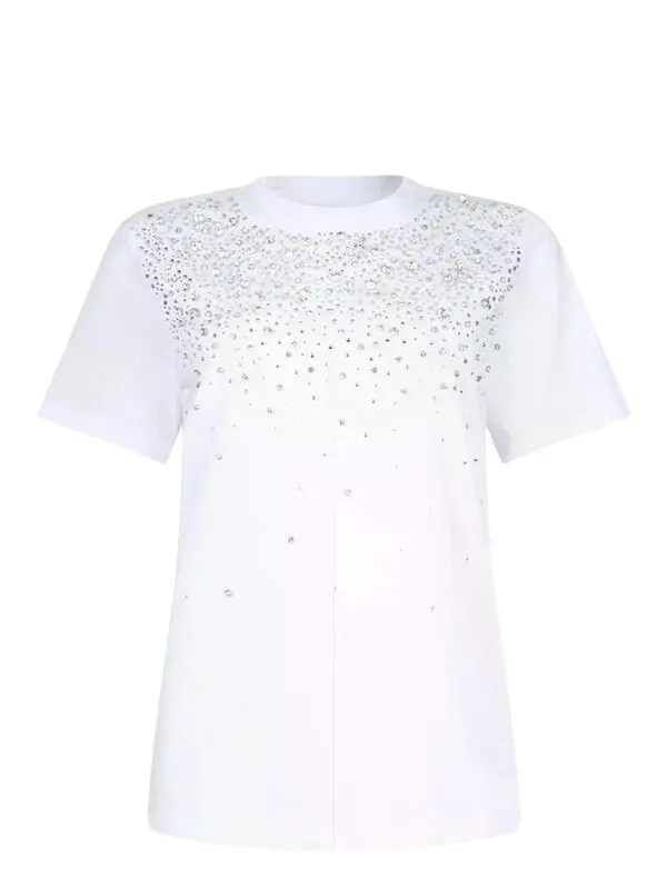 Liu Jo Embellished Round-neck T-shirt - White