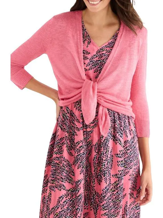 NIC+ZOE Slub Knit 4-way Cardigan - Raspberry