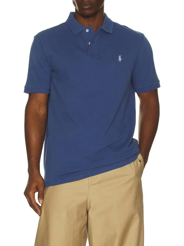 Polo Ralph Lauren Short-sleeve Mesh Polo In Royal - Old Royal