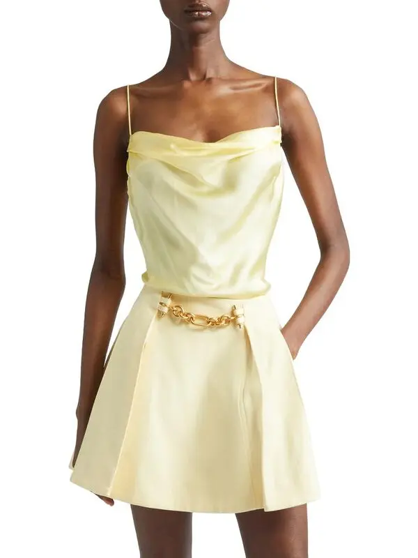 Balmain Silk Satin Camisole - 1gd Pale Yellow