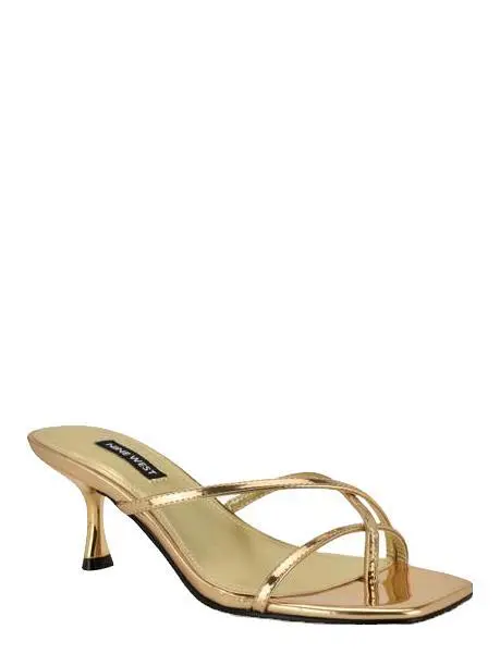 Nine West Anirey Slide Sandal - Gold