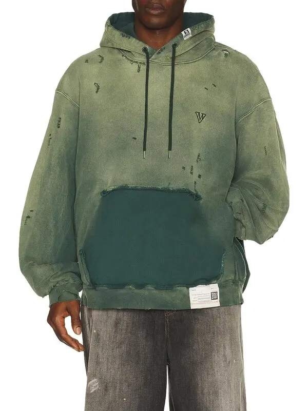 Mihara Yasuhiro Sun Faded Hoodie - Green