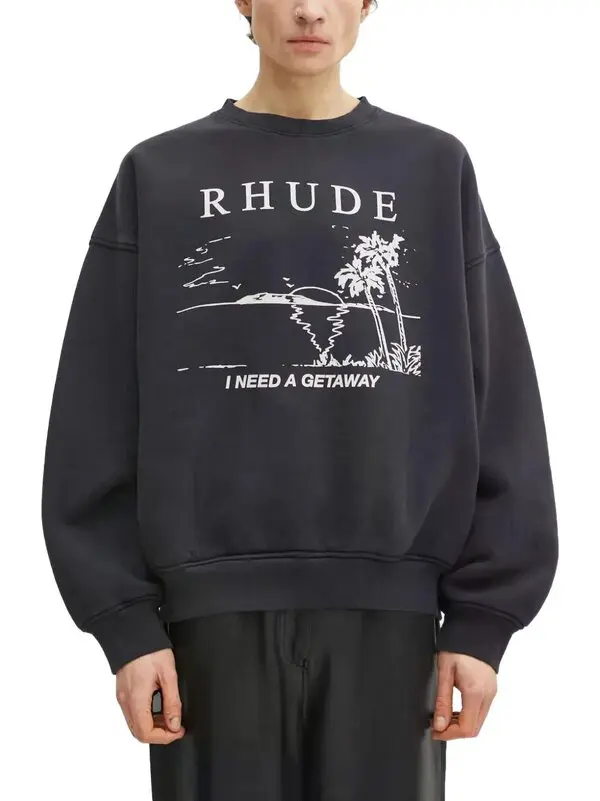Rhude Graphic-print Sweatshirt - Black