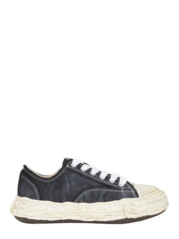Mihara Yasuhiro Peterson 23 Original Sole Embroidery Low Top Sneaker - Black