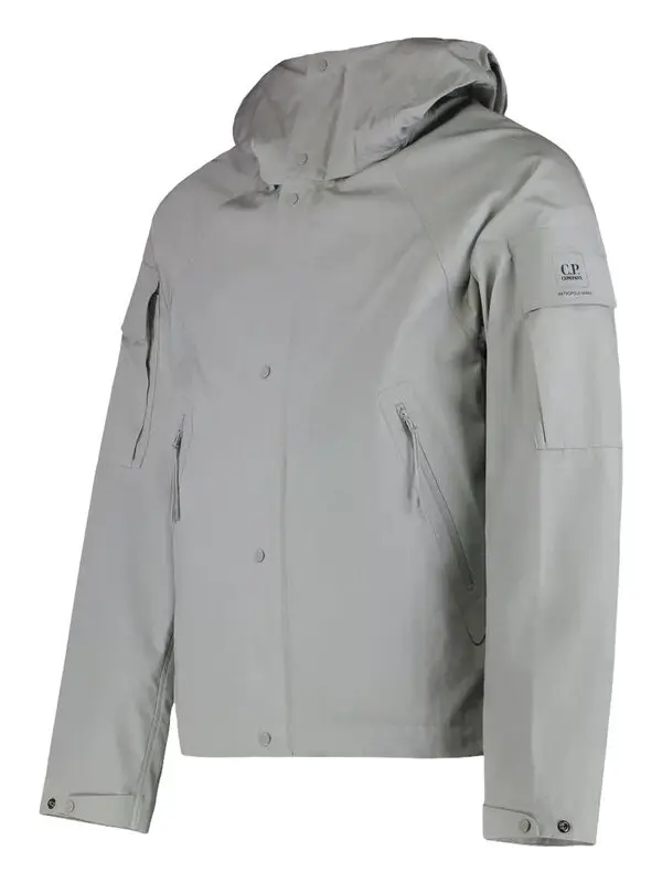 C.P. COMPANY Metropolis Hooded Zip Jacket - Grey
