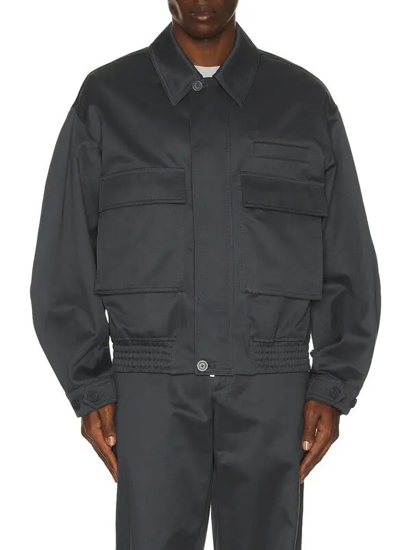 Helmut Lang Shirt Jacket - Slate Blue