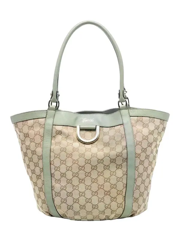 Gucci Gg Canvas Abbey D-ring Tote - Brown