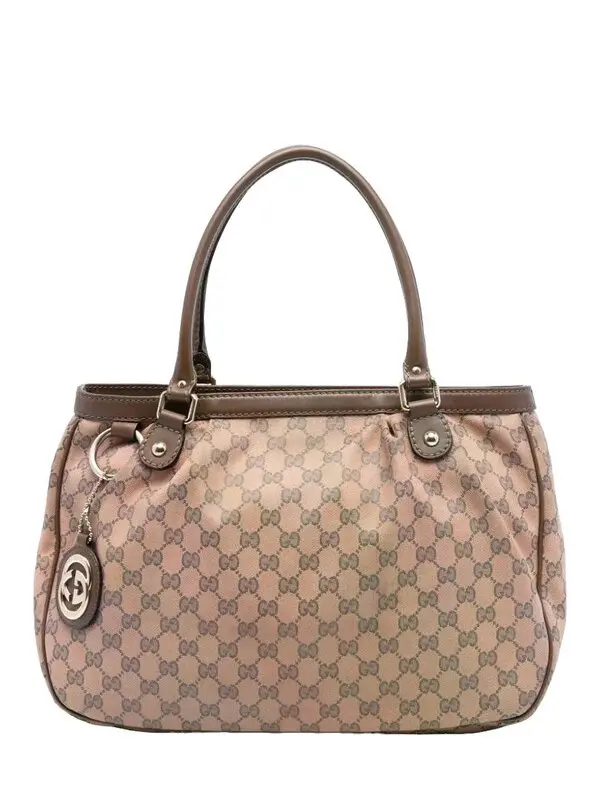 Gucci Gg Canvas Sukey Tote Bag - Brown