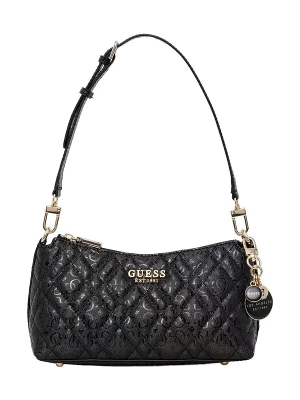 Guess Isemay Quilted Shoulder Bag - Black