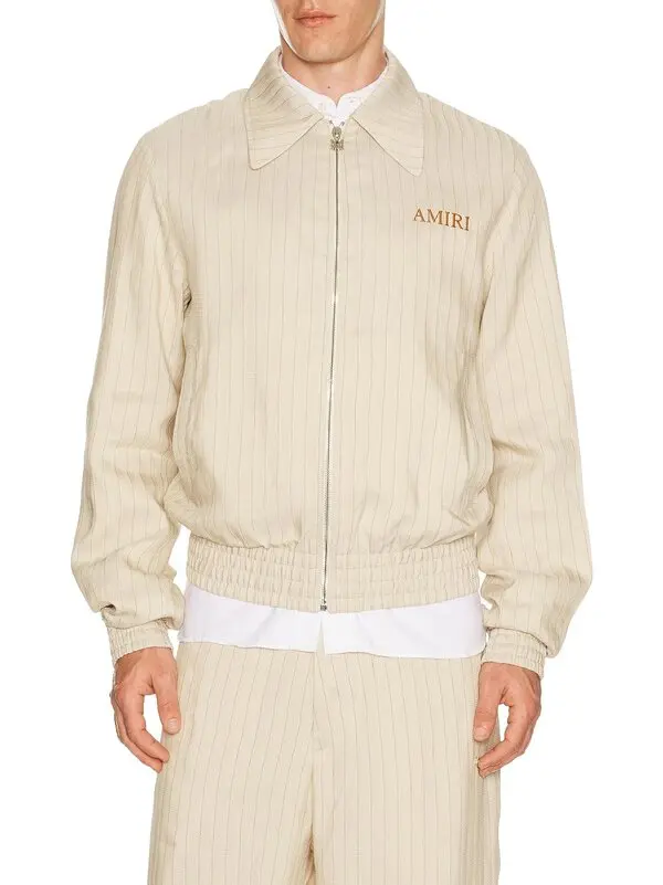 Amiri Striped Blouson - Alabaster