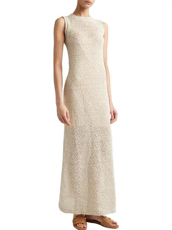 Eleventy Linen Blend Sleeveless Dress - Ivory