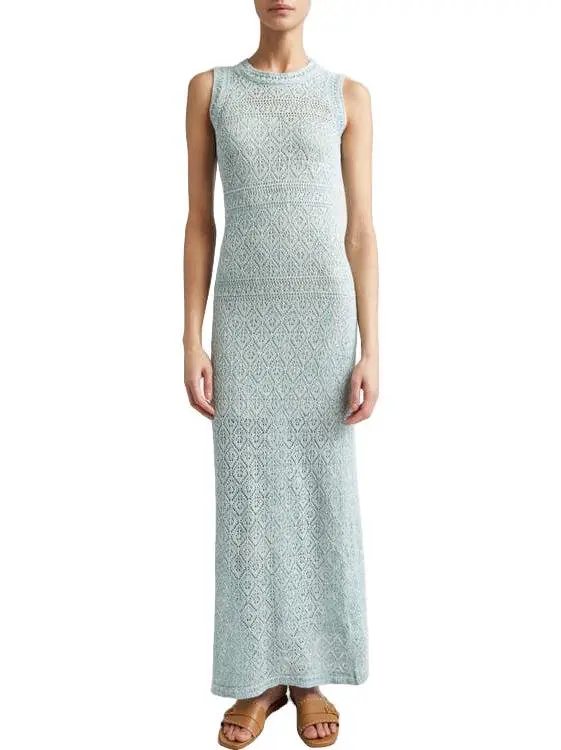 Eleventy Linen Blend Sleeveless Dress - Jade