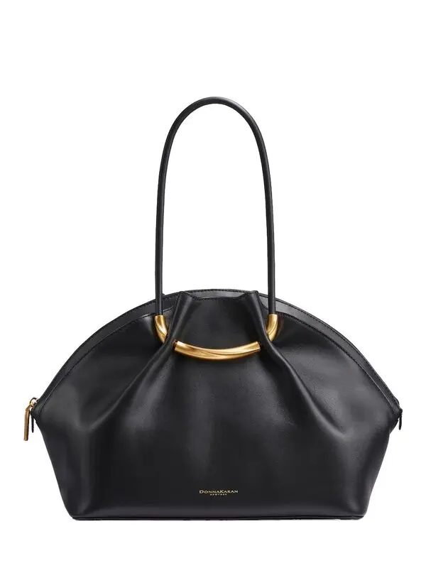 Donna Karan New York Oxford Satchel - Blk/gold