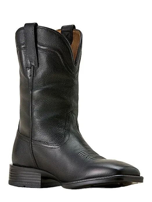 Ariat Alden Wide Square Toe Western Boot - Black