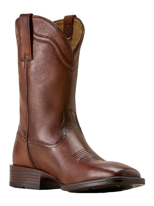 Ariat Alden Wide Square Toe Western Boot - Brown