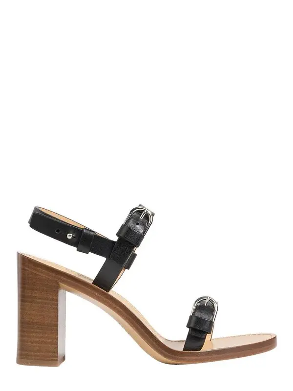 Gabriela Hearst Miraya Buckled Slingback Sandals - Black
