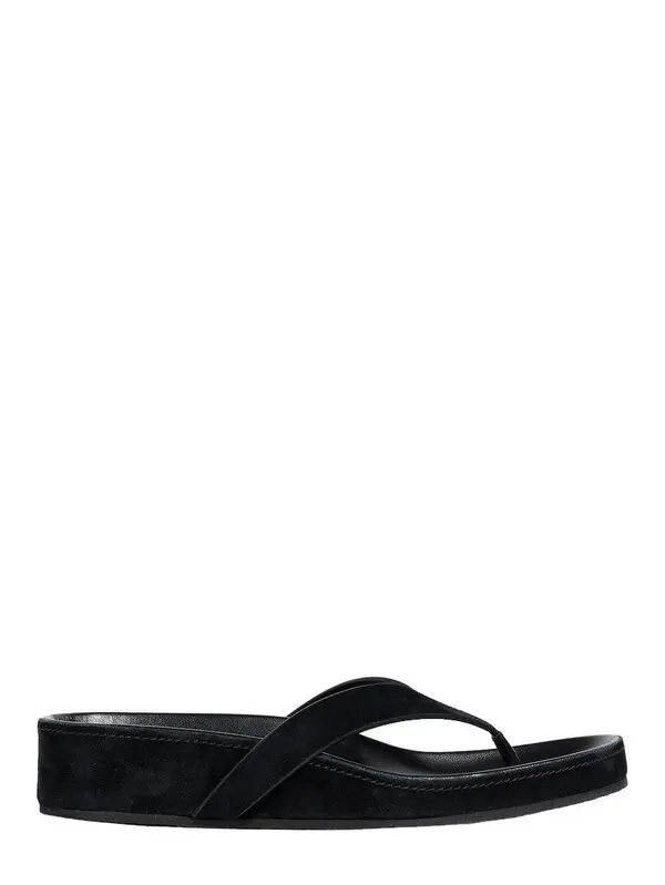 Phoebe Philo Suede Platform Sandals - Black