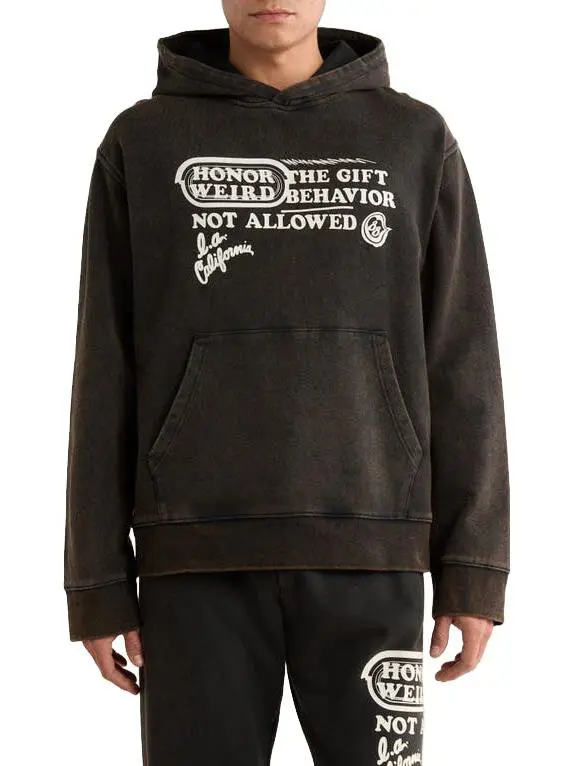 HONOR THE GIFT Cotton Blend Hoodie - Black
