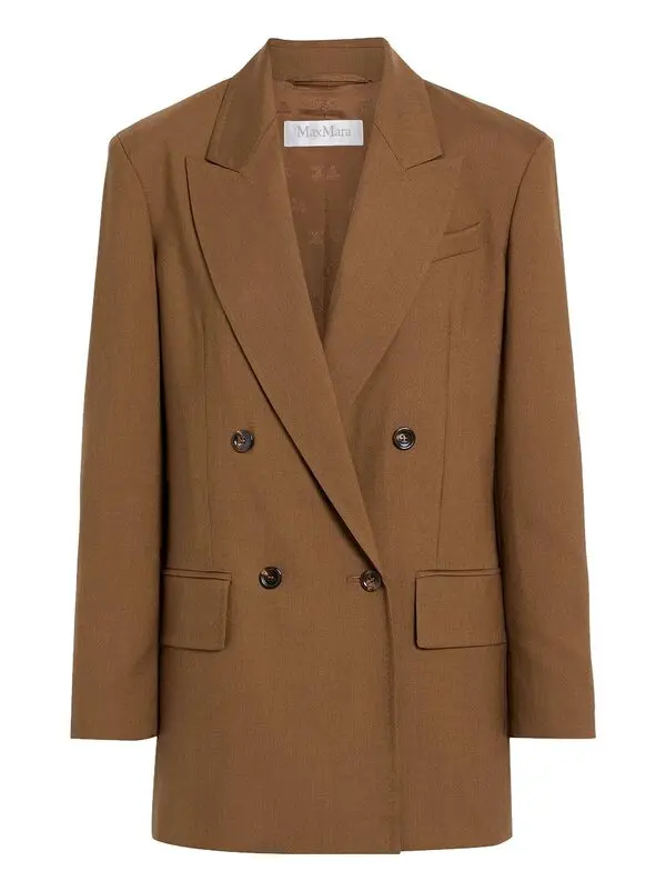 Max Mara Palanca Double-breasted Blazer - Light Brown