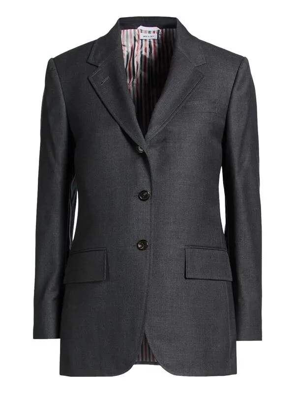 Thom Browne Wool-twill Blazer - Dark Gray