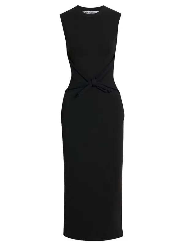 Alexander Wang Jersey Midi Dress - Black
