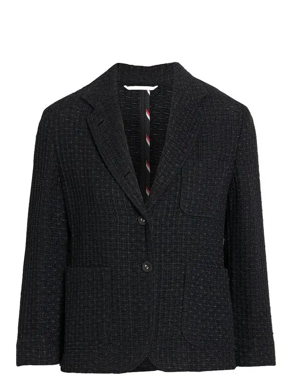 Thom Browne Tweed Blazer - Black