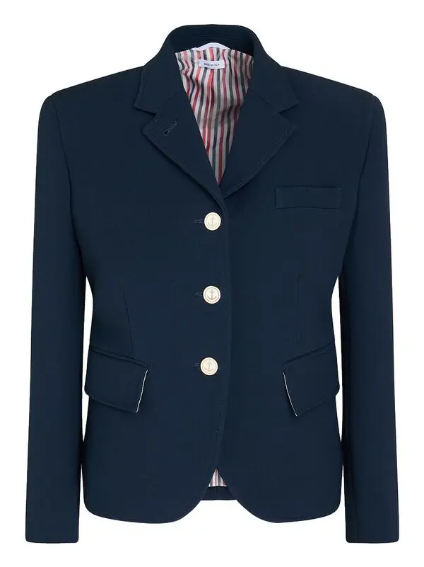 Thom Browne Wool Blazer - Navy