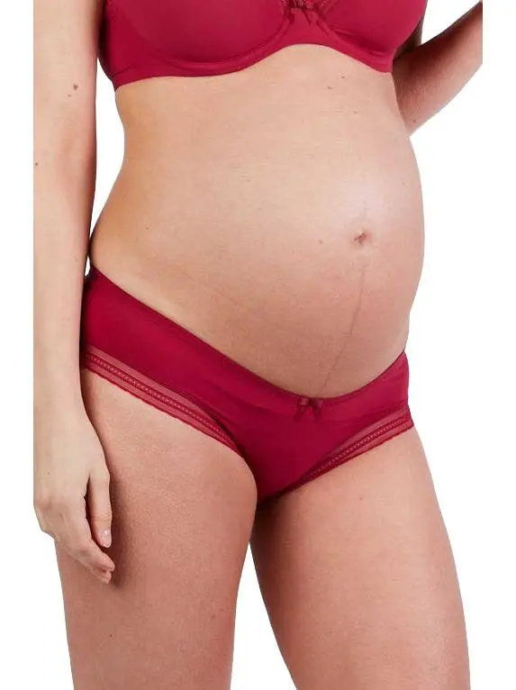CACHE COEUR Milk Maternity Shorty - Burgundy