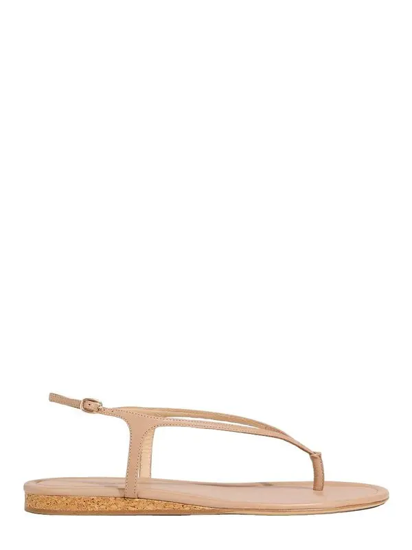 Gabriela Hearst Gia Leather Slingback Sandals - Neutral