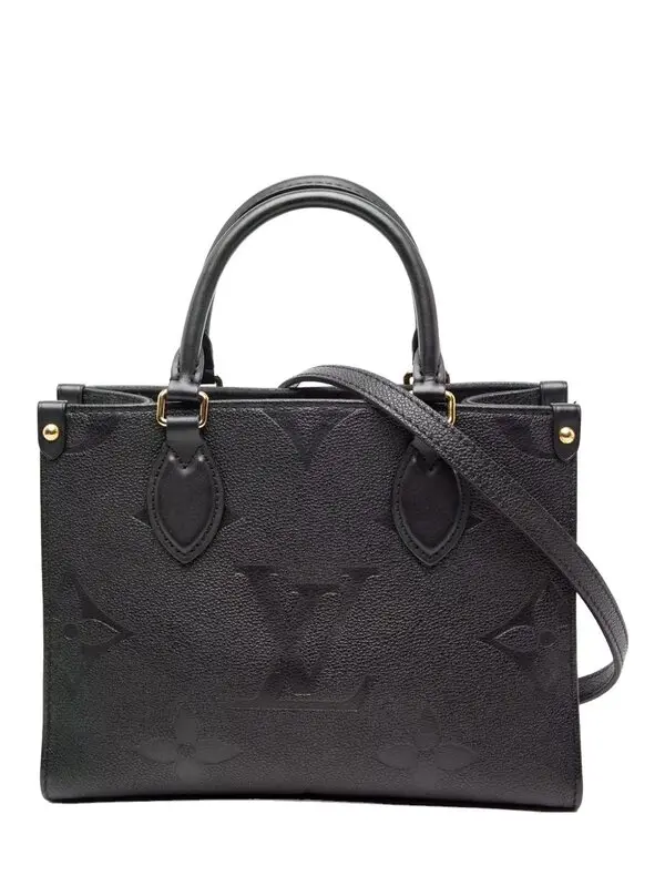 LOUIS VUITTON Monogram Empreinte Onthego Pm Satchel - Black