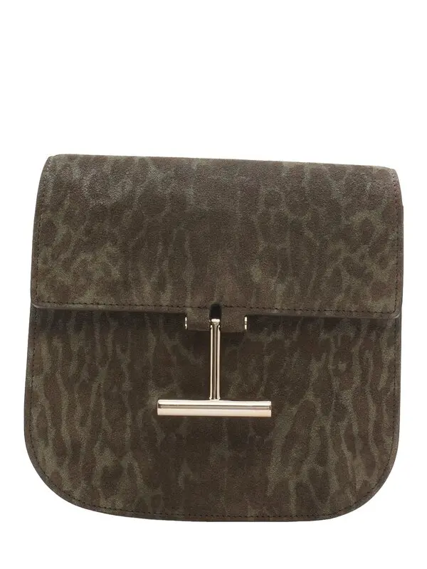 TOM FORD Mini Tara Animal Print Crossbody Bag - Brown/khaki